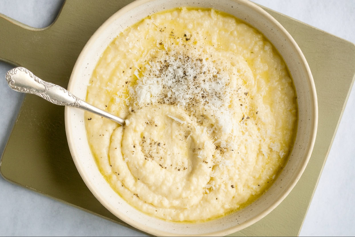 Creamy Parmesan Polenta Recipe - Hue's